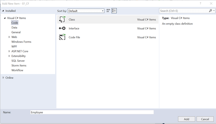 Code First Approach And Code First Migrations In Entity Framework